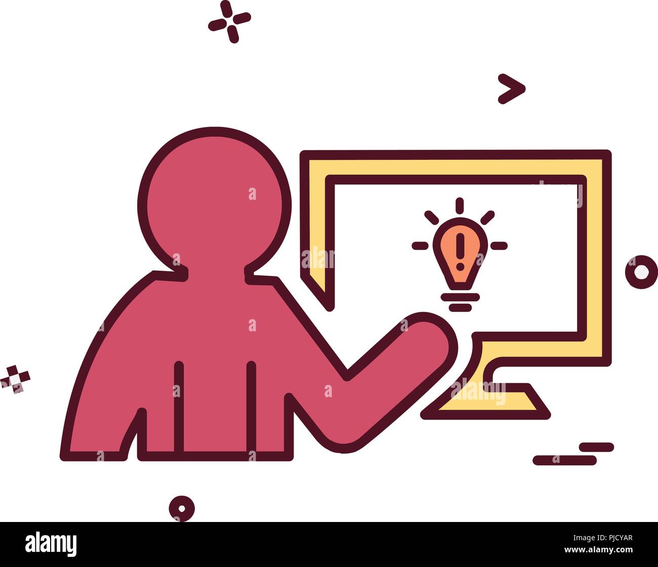 Computer icon design vector Stock Vector Image & Art - Alamy
