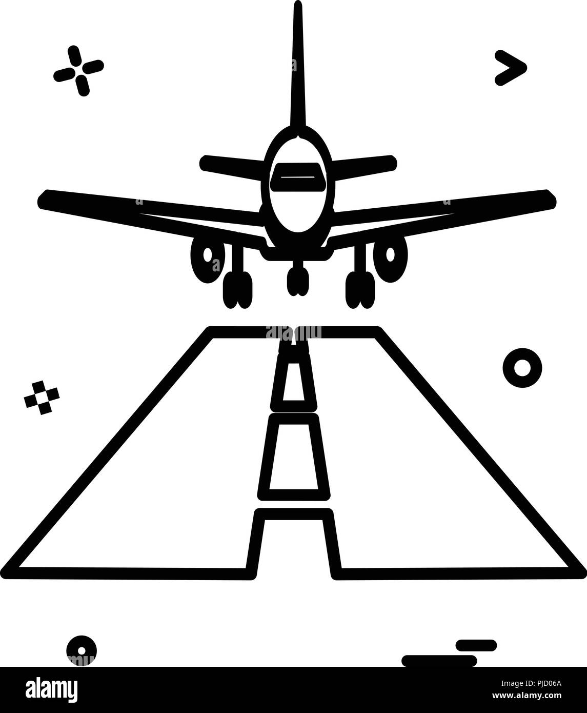 Plane icon design vector Stock Vector Image & Art - Alamy