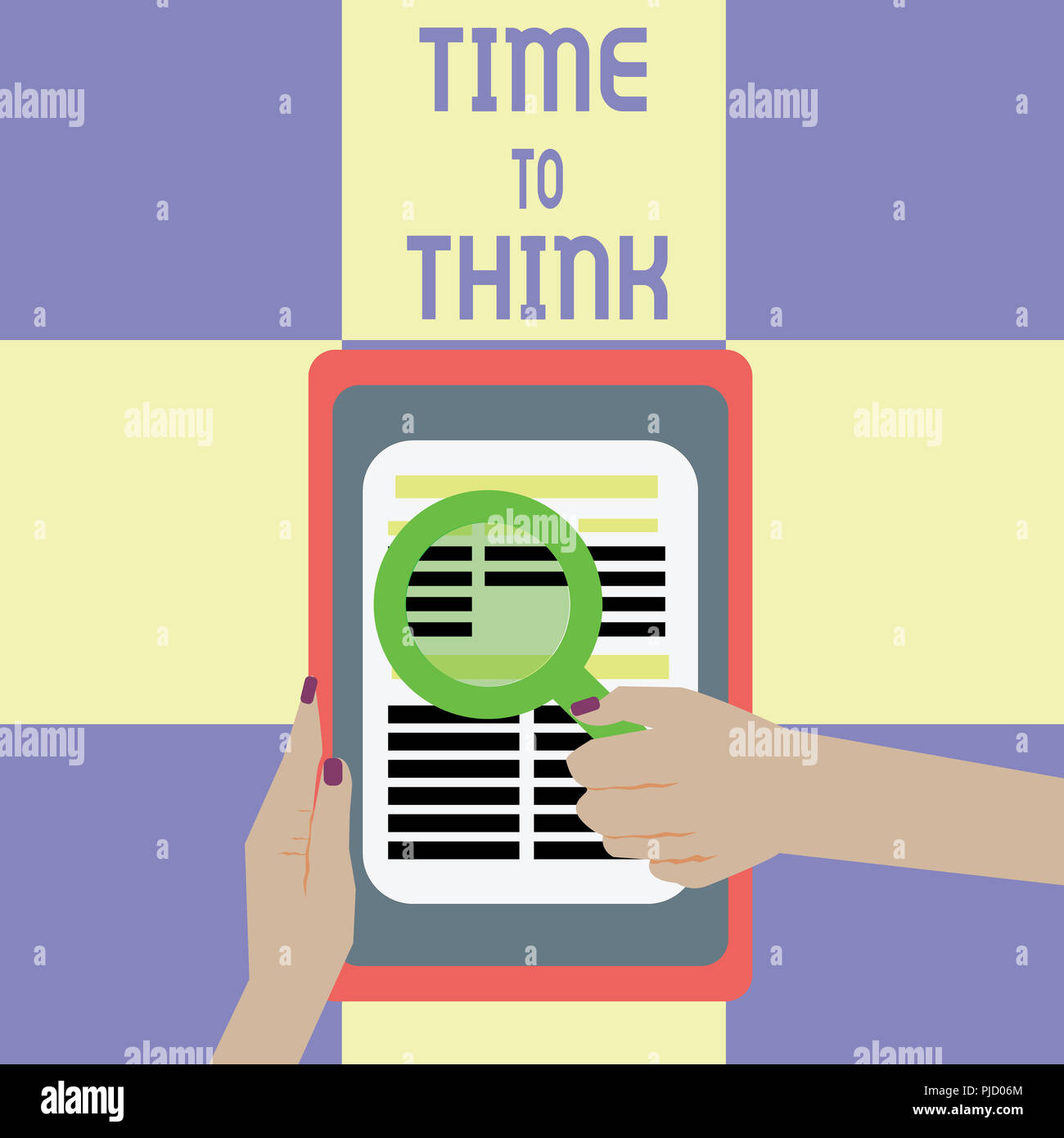 Conceptual hand writing showing Time To Think. Business photo ...