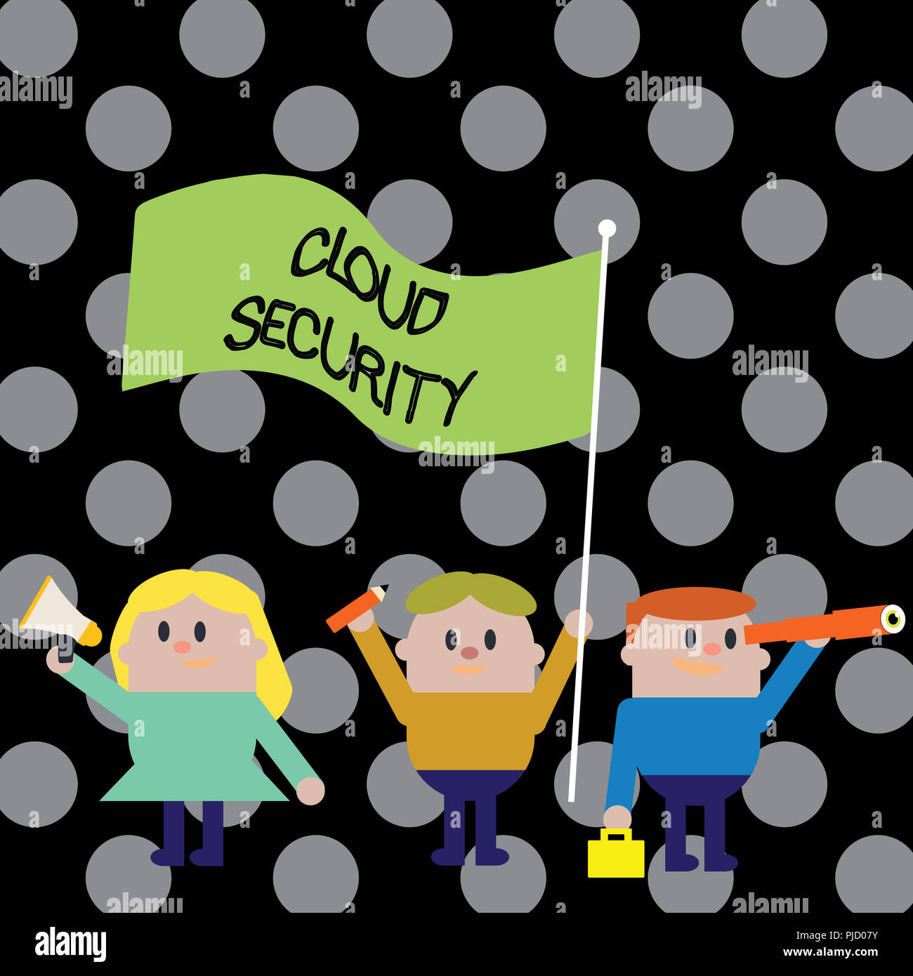 Text sign showing Cloud Security. Conceptual photo Protect the stored ...