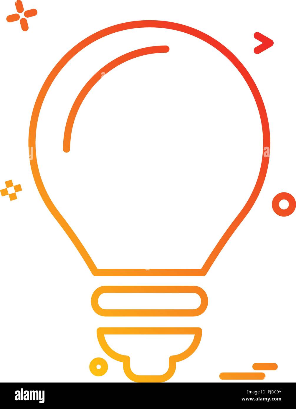 Bulb icon design vector Stock Vector Image & Art - Alamy