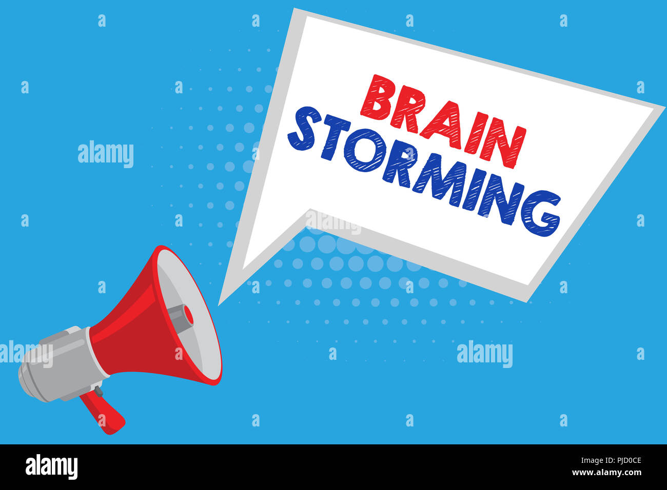 Handwriting text Brain Storming. Concept meaning Stimulating creative ...