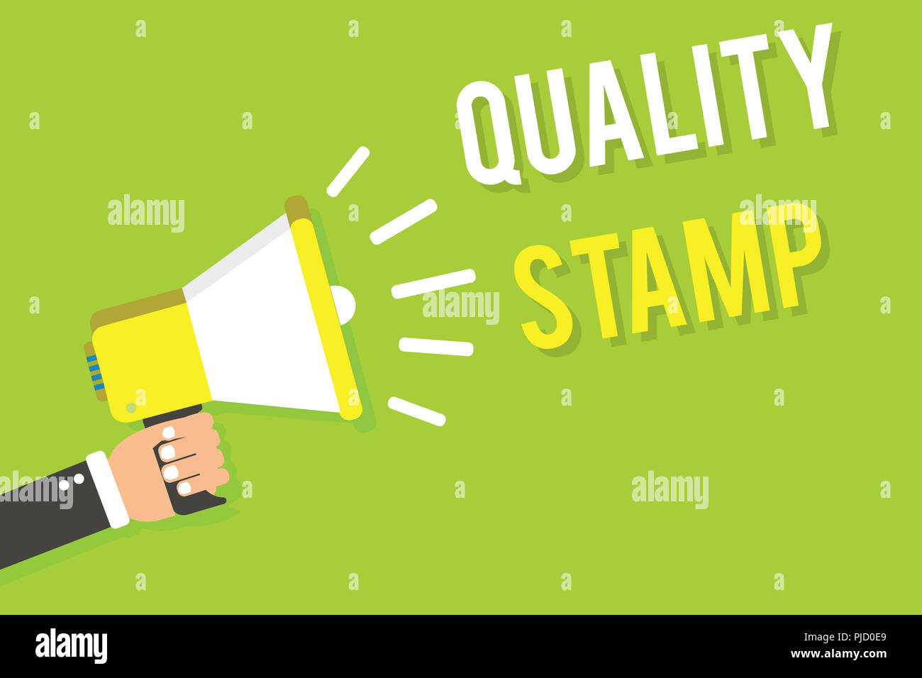 Conceptual hand writing showing Quality Stamp. Business photo text Seal ...