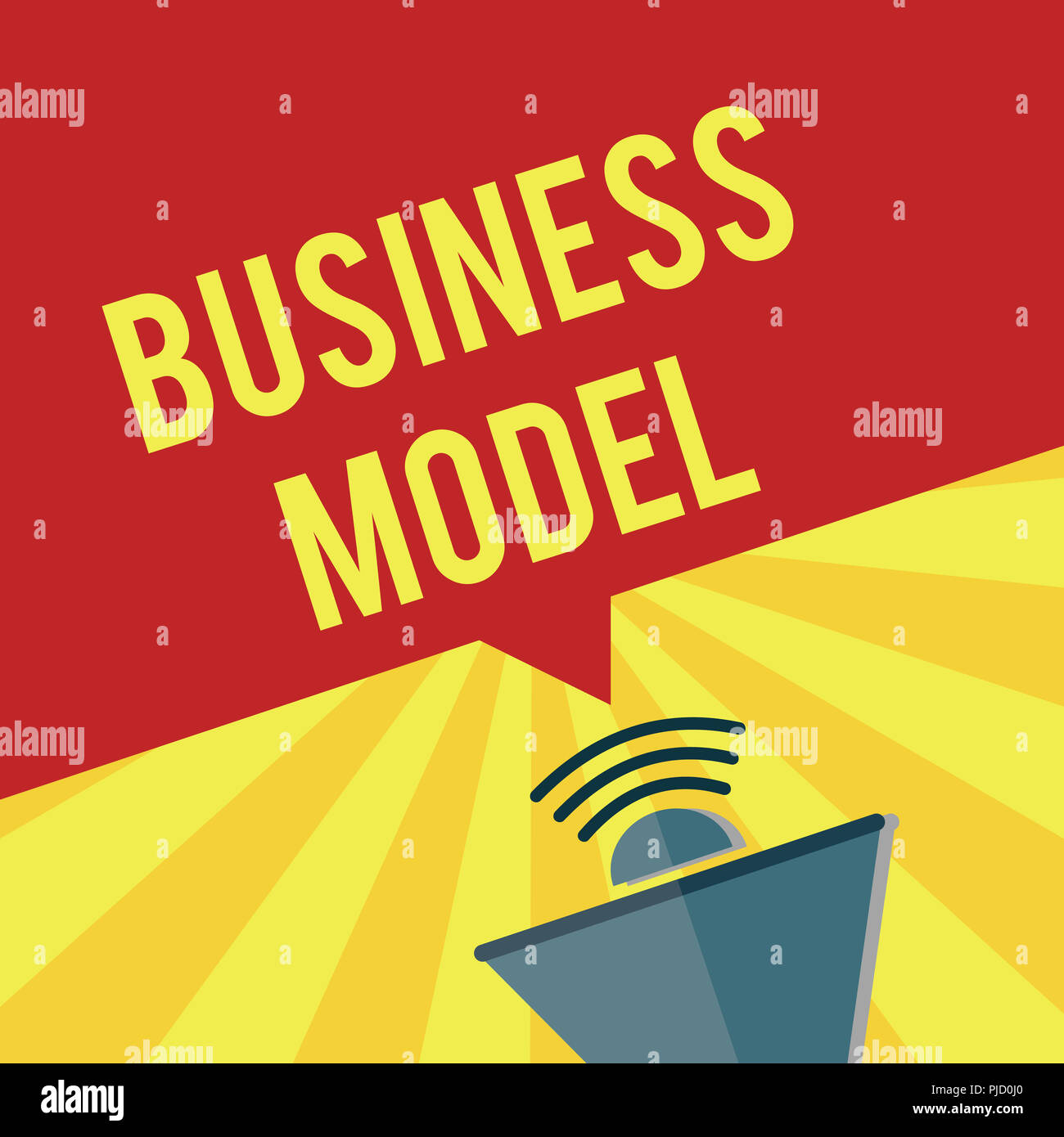 Writing note showing Business Model. Business photo showcasing ...