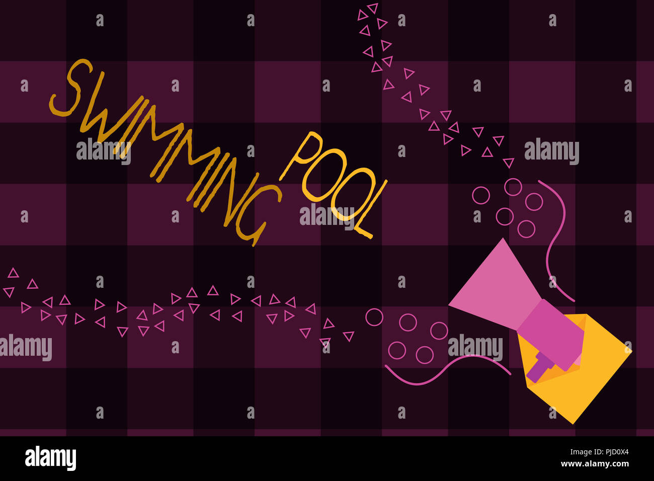 Writing note showing Swimming Pool. Business photo showcasing Structure ...