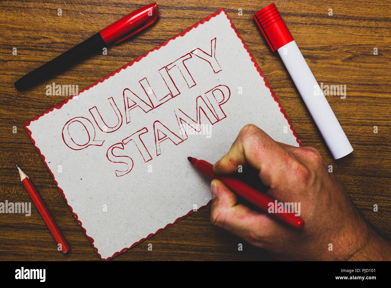 Word writing text Quality Stamp. Business concept for Seal of Approval ...