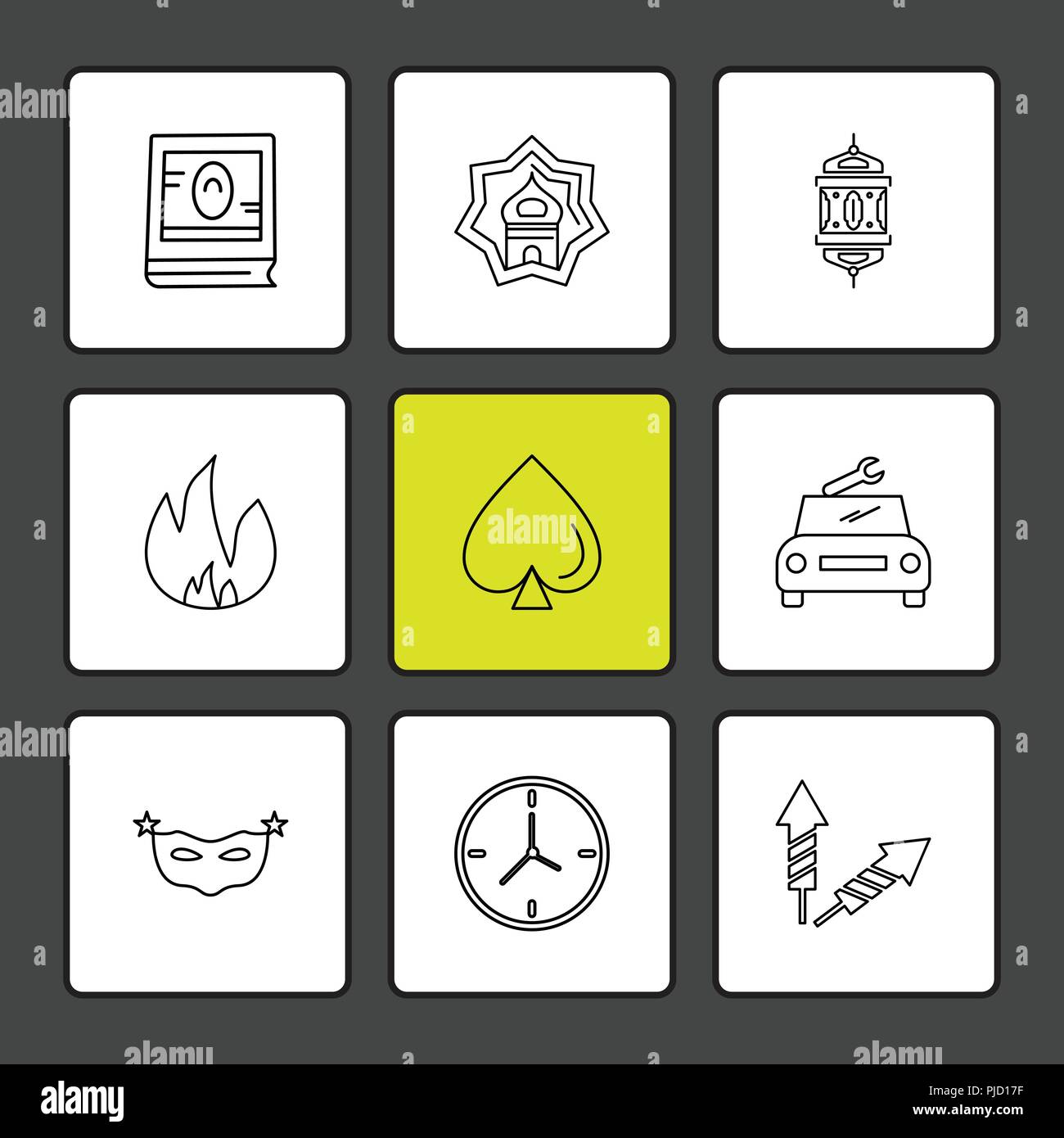 Carnival clock Stock Vector Images - Alamy