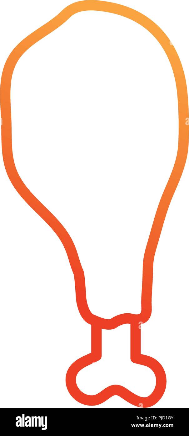 delicious chicken thigh icon vector illustration design Stock Vector ...