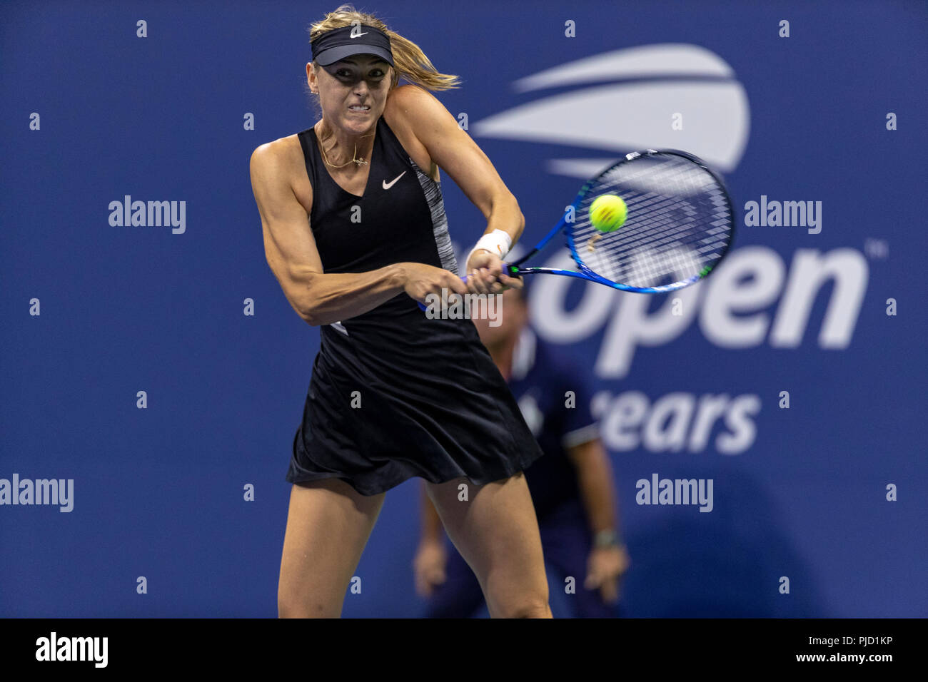 Maria Sharapova (RUS) competing at the 2018 US Open Tennis Stock Photo ...