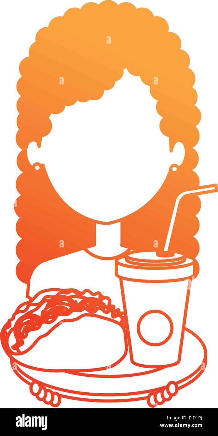 Lady tacos Stock Vector Images - Alamy