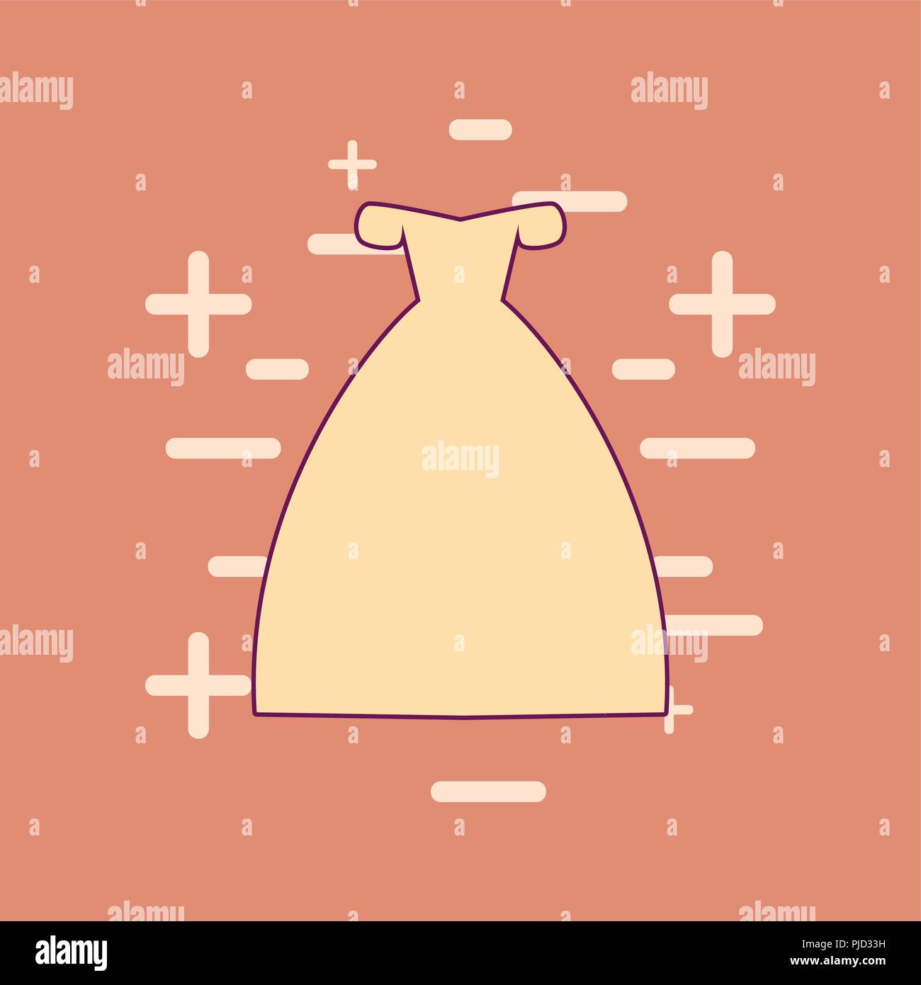 wedding celebration card with married dress vector illustration design ...