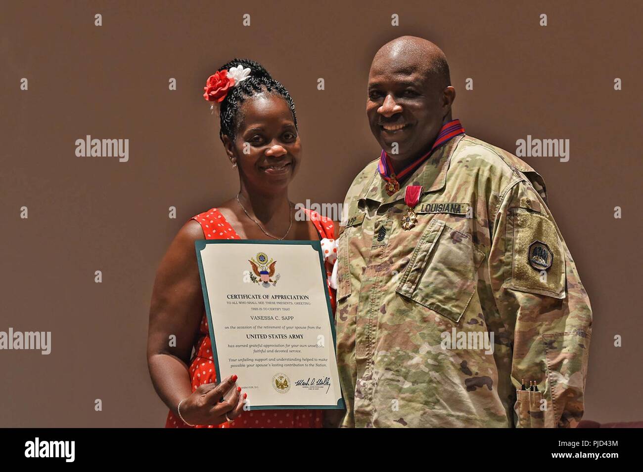 Command Sgt. Maj. Dennis Sapp, the former Louisiana Army National Guard ...