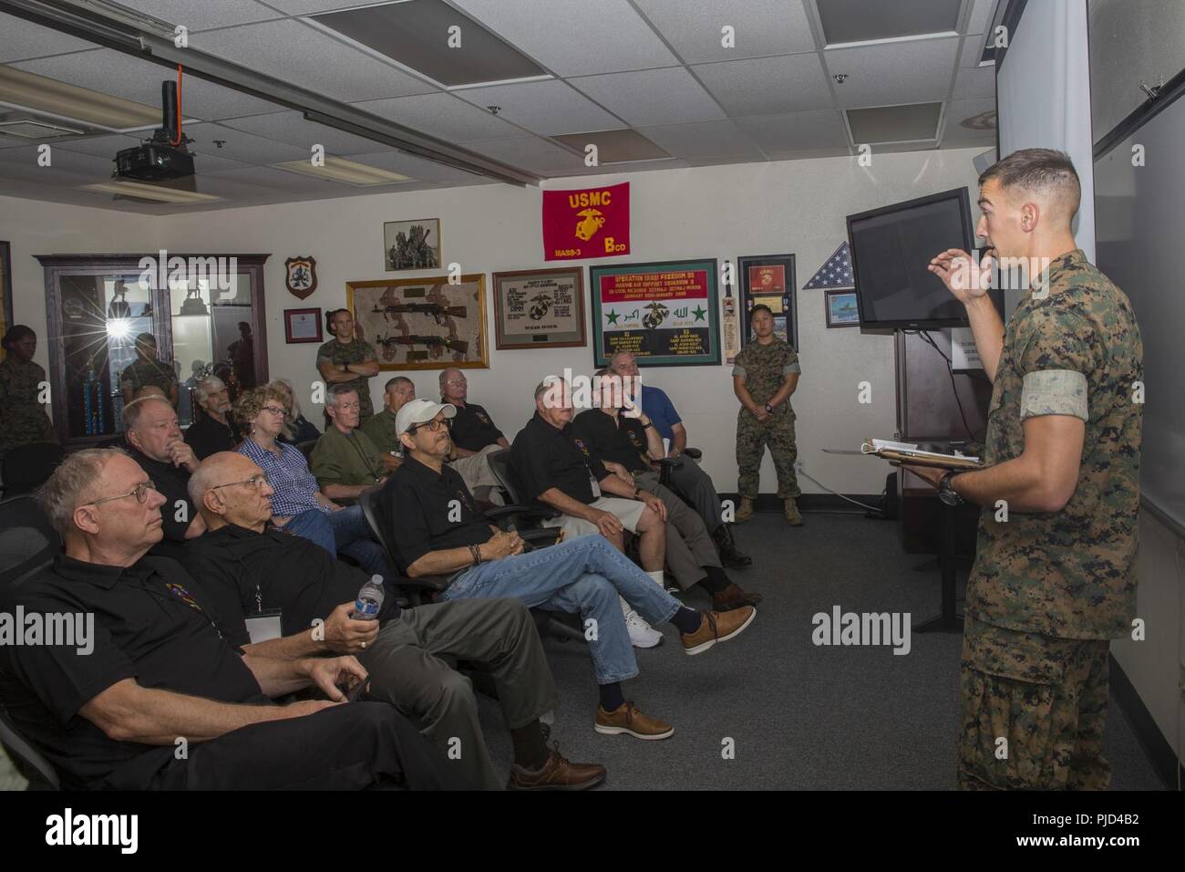 U.S. Marine Corps 1st Lt. Daniel Ecker, platoon commander, 2nd platoon ...