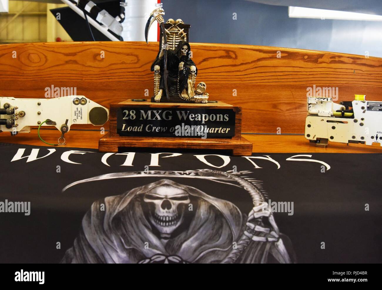 The trophy for the 28th Maintenance Group Weapons load crew of the ...