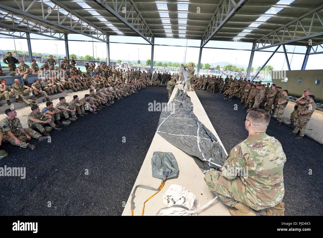 U.S. Army Paratroopers assigned to 173rd Airborne Brigade, along with ...