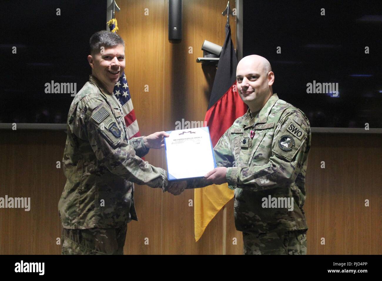 Colonel Jay Brad Reeves awards the Meritorious Service Medal to ...