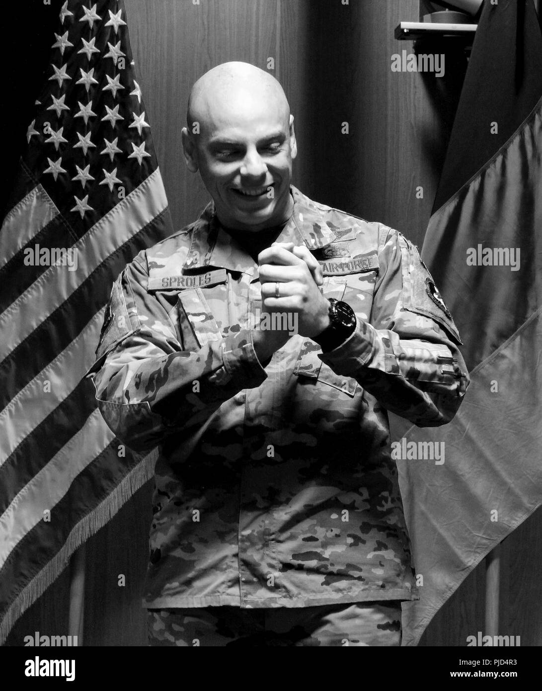 Major(MAJ) Scotty L. Sproles, incoming Commander of the 7th Weather ...