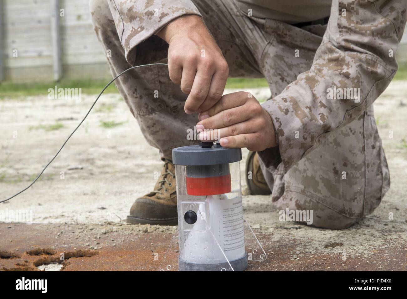 Sgt. Taylor Mabry, an Explosive Ordnance Disposal technician with ...