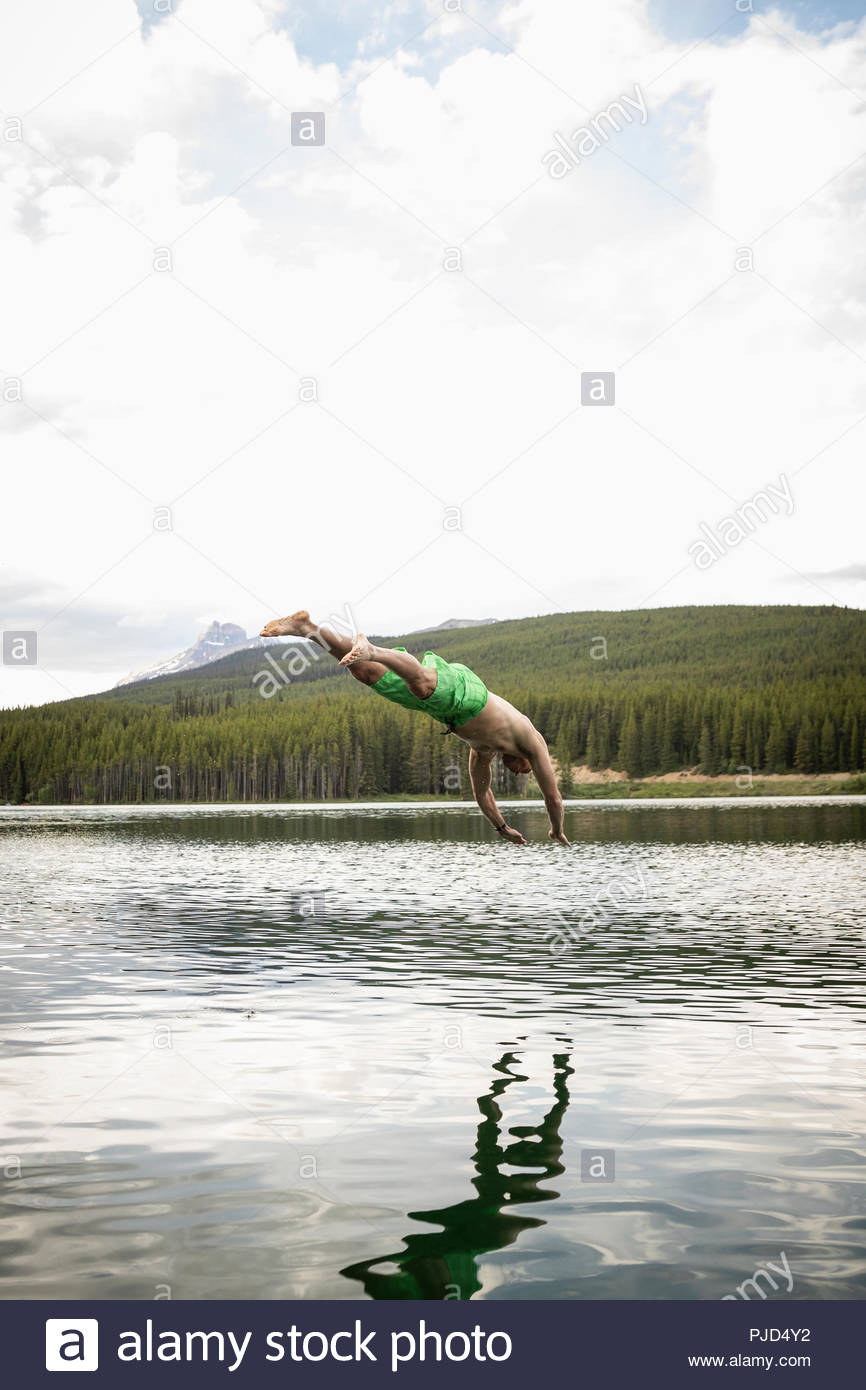 Diving lake hi-res stock photography and images - Alamy