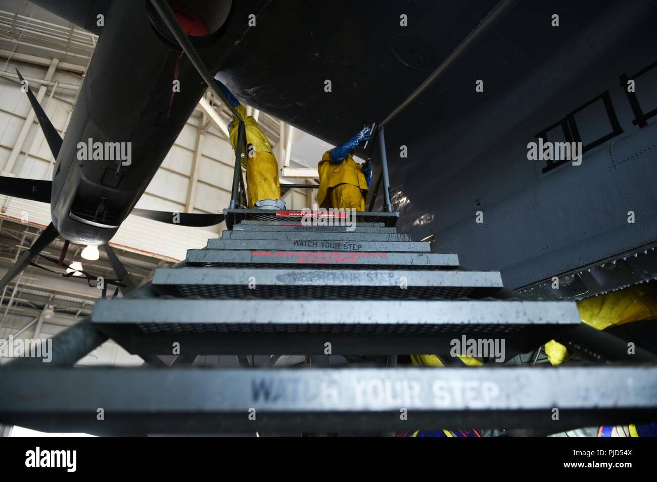 U.S. Air Force Airmen assigned to the 317th Aircraft Maintenance ...