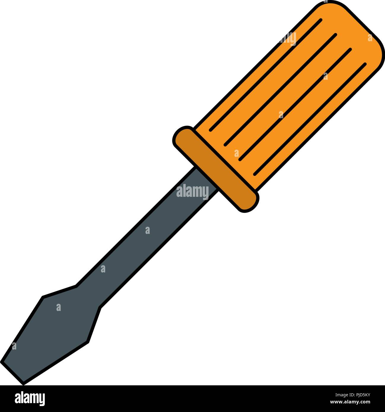 Slotted Screwdriver Drawing