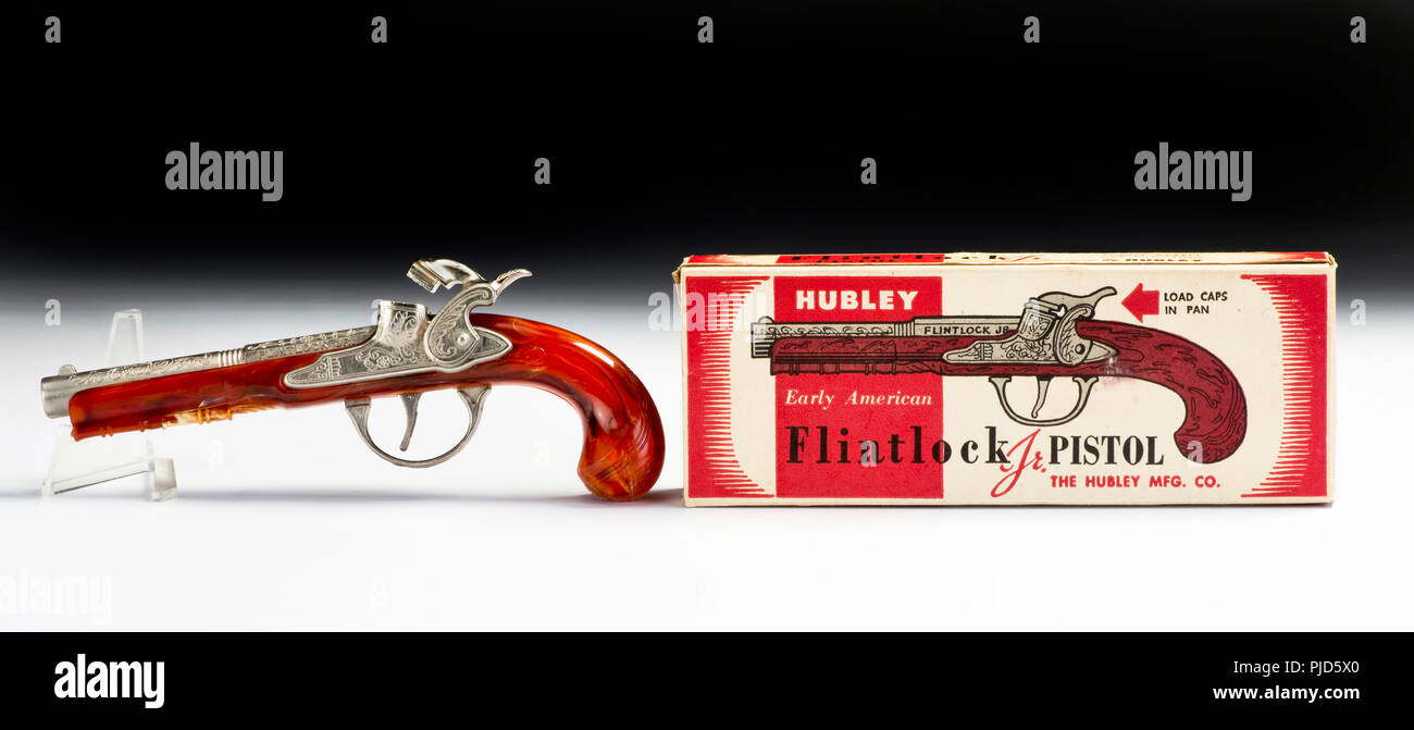 Dallas,Texas Sept.5-2018 Old Hubley flintlock toy cap pistol made in ...