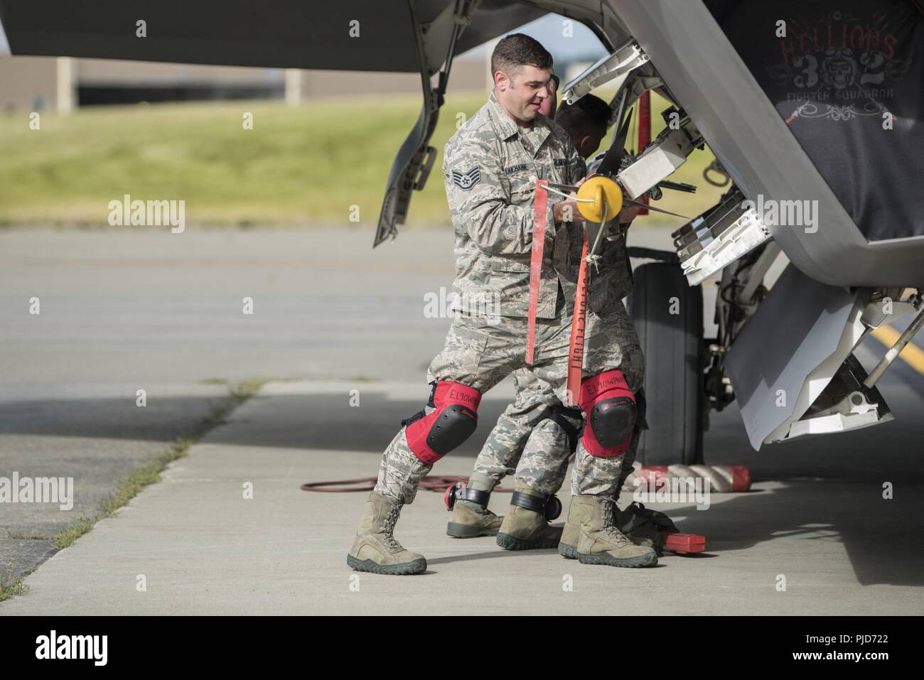 Air Force Staff Sgt. Adam Ducharne, 477th weapons standardization ...