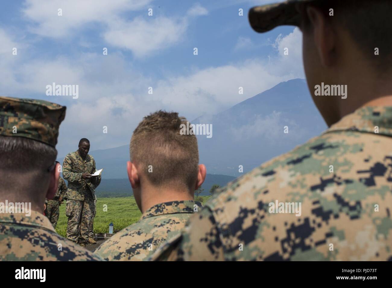U.S. Marine Corps Staff Sgt. Darrell Priestley, a combat engineer with ...