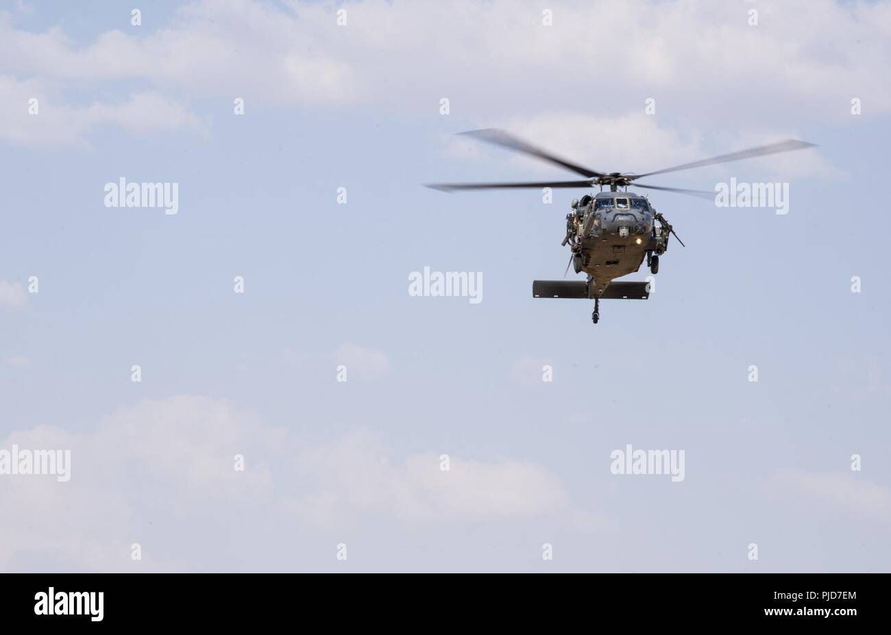 An HH-60 Pave Hawk assigned to the 46th Expeditionary Rescue Squadron ...