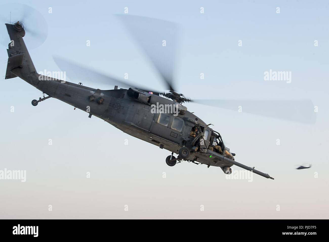 An HH-60 Pave Hawk assigned to the 46th Expeditionary Rescue Squadron ...