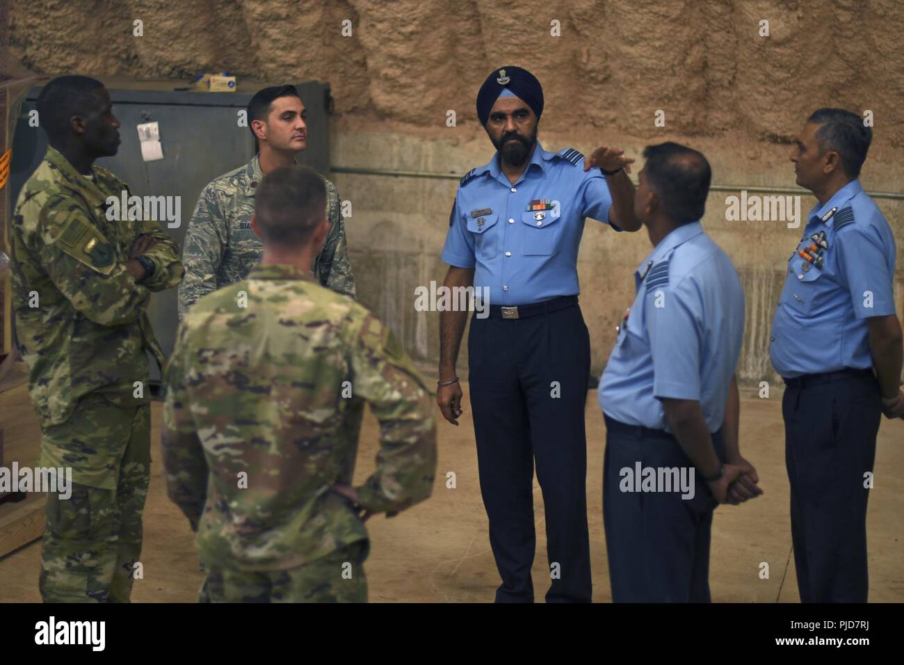 U.S. Air Force 36th Contingency Response Group Airmen speak with India ...