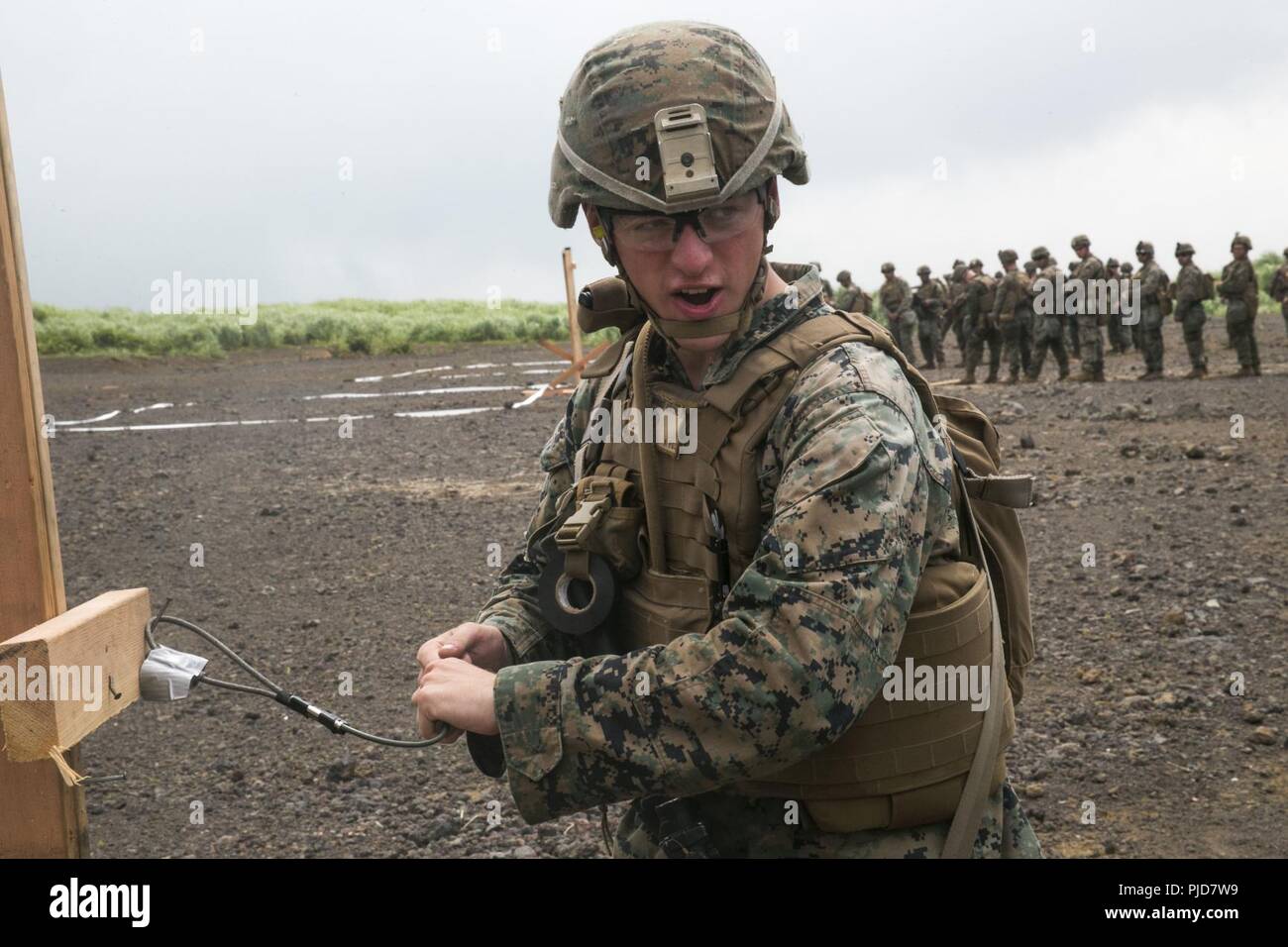 Lance Cpl. Hunter Owens, a combat engineer with Battalion Landing Team ...