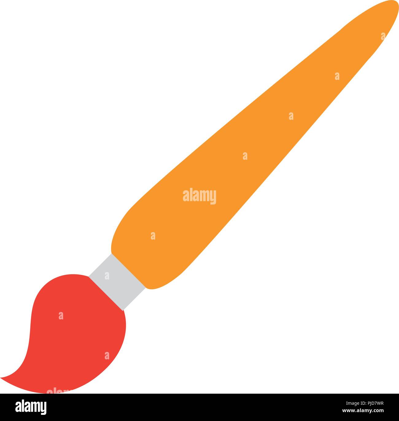 paint brush isolated icon Stock Vector Image & Art - Alamy