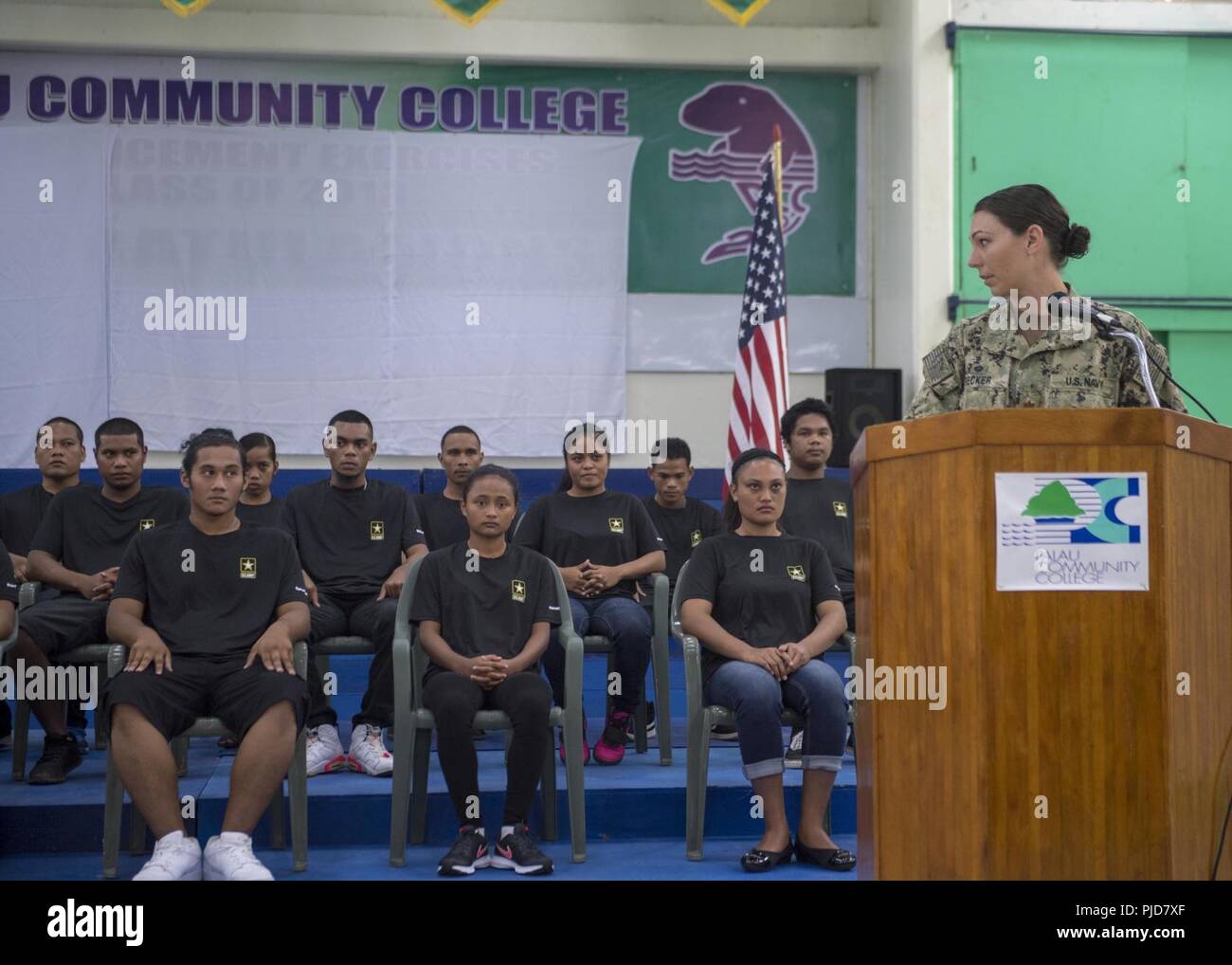 Lieutenant Commander Gina Becker, Commander, Honolulu Military Entrance ...