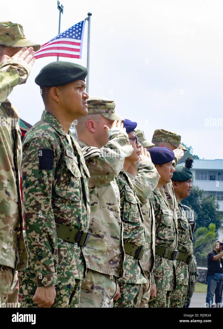 Officers from the 96th Troop Command, Washington Army National Guard ...