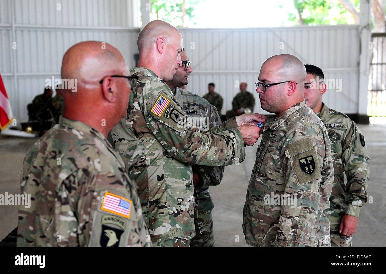 101st troop command puerto rico army national guard hi-res stock ...