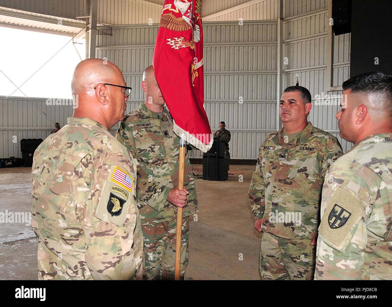 The 101st Troop Command, 130th Engineer Battalion celebrated a Change ...