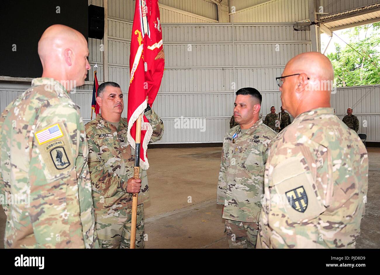 The 101st Troop Command, 130th Engineer Battalion celebrated a Change ...