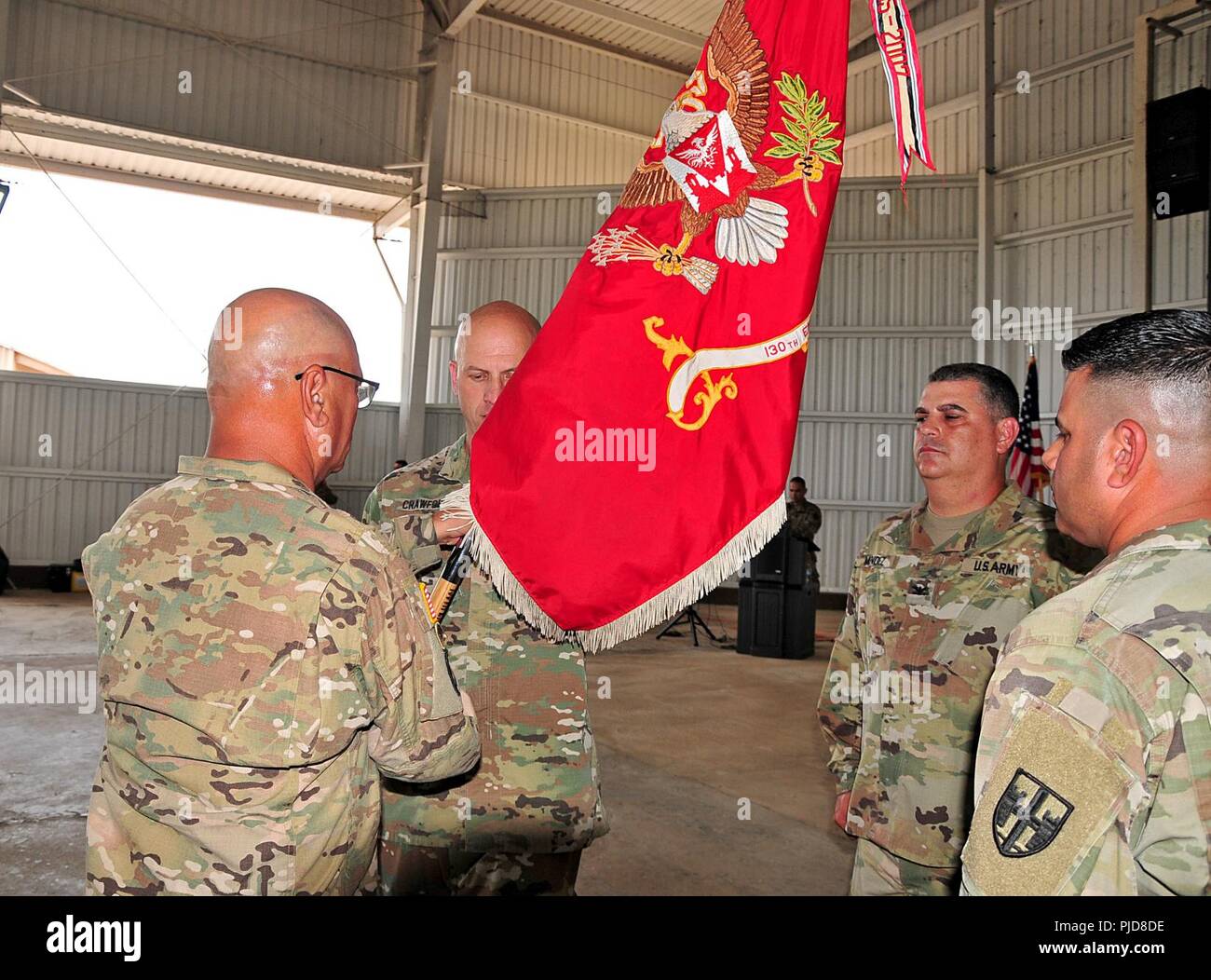 The 101st Troop Command, 130th Engineer Battalion celebrated a Change ...