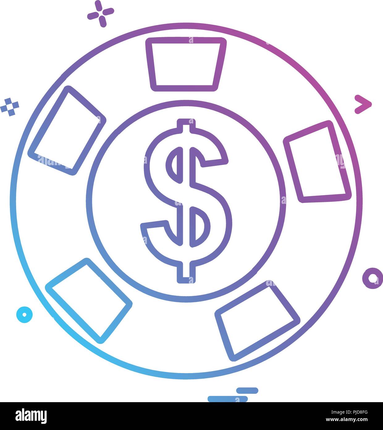 Dollar icon design vector Stock Vector Image & Art - Alamy