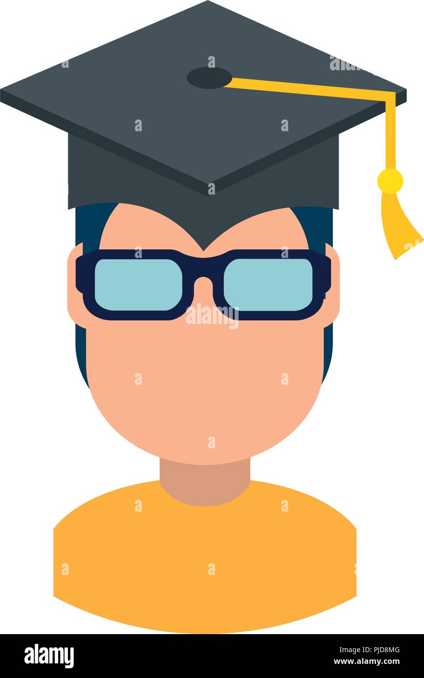 student graduated avatar character Stock Vector Image & Art - Alamy