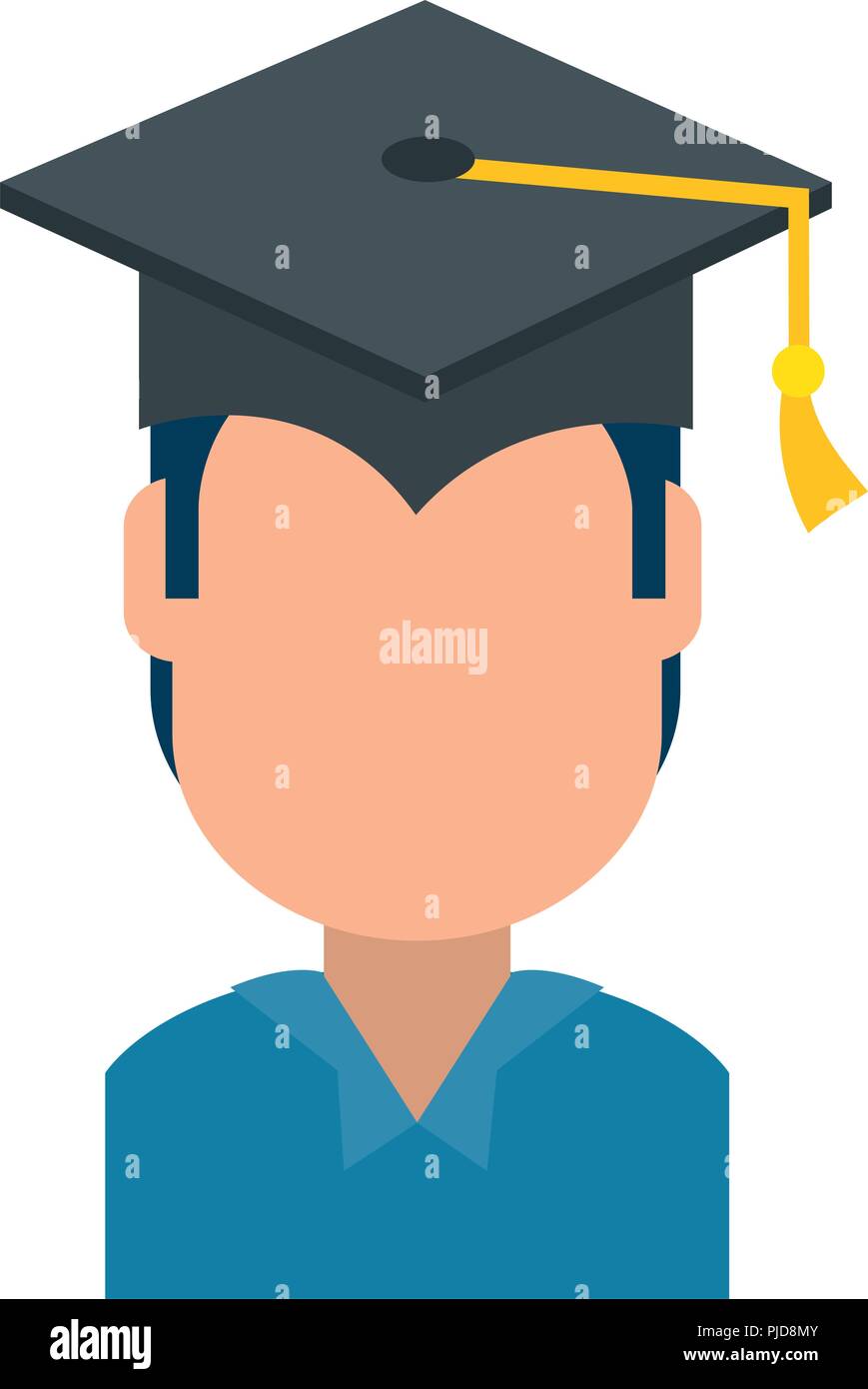 student graduated avatar character Stock Vector Image & Art - Alamy