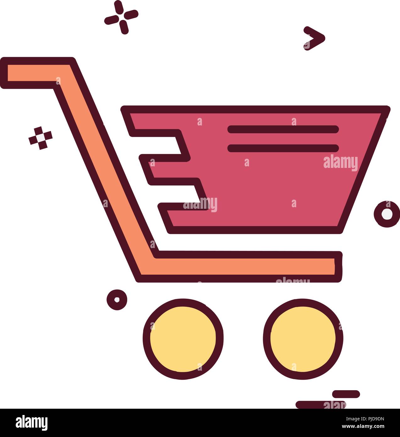 Cart icon design vector Stock Vector Image & Art - Alamy