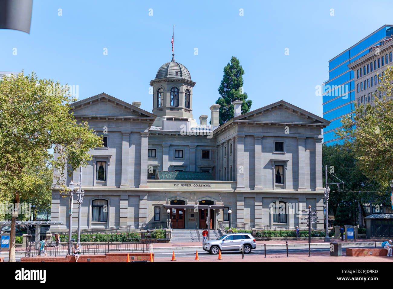 Portland, Oregon - Aug 29, 2018 : Pioneer Courthouse Square, Park in ...