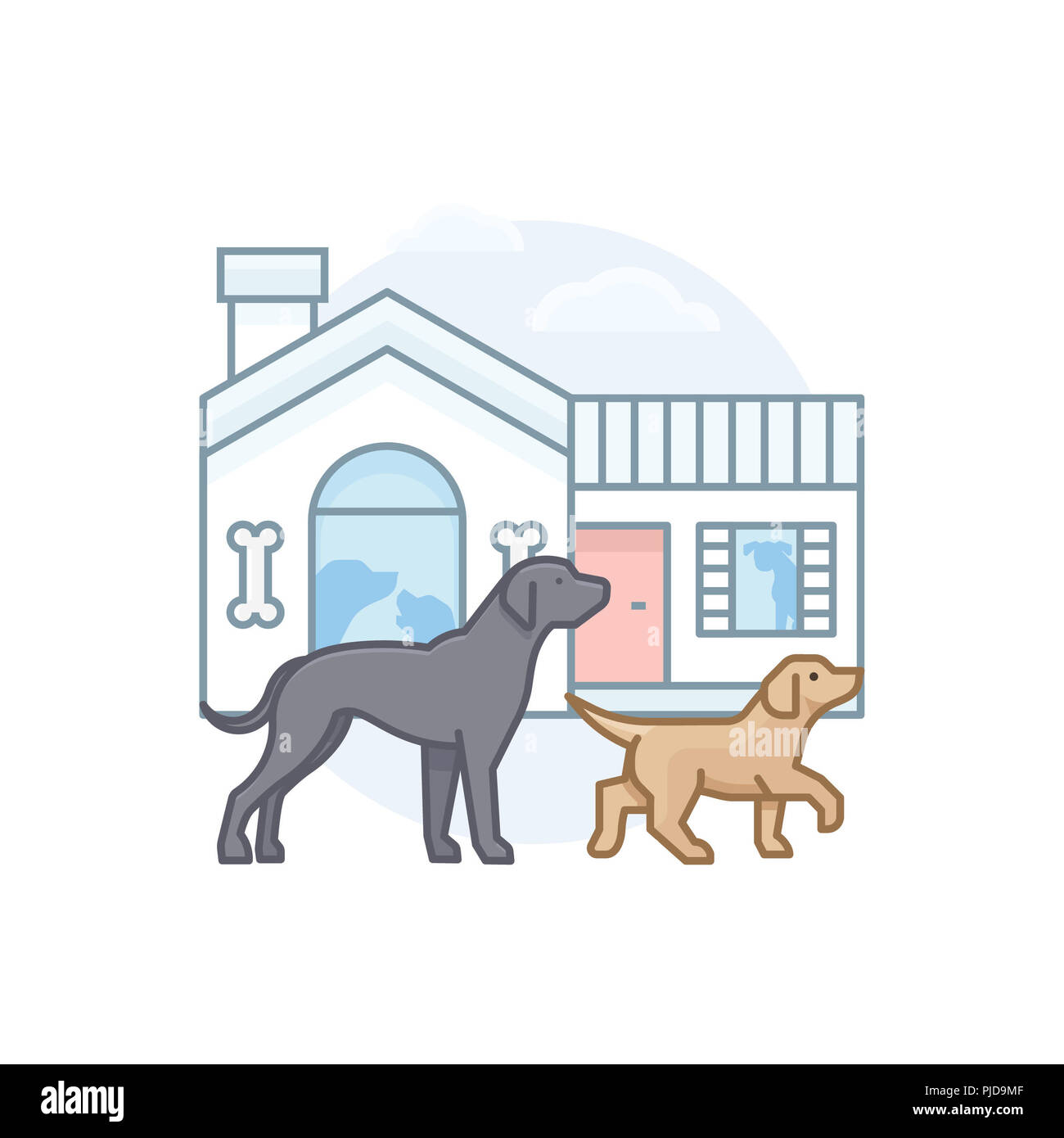 Cute Dog Borders