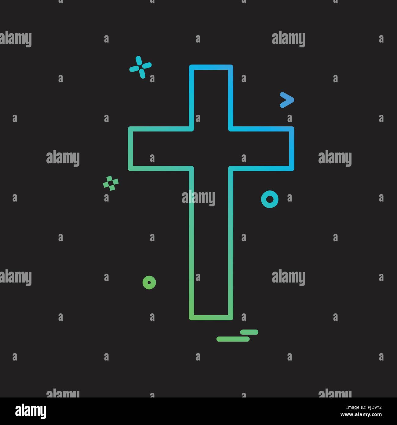 Cross icon design vector Stock Vector Image & Art - Alamy