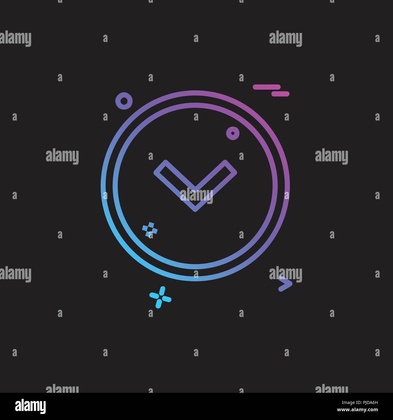 Down arrow icon design vector Stock Vector Image & Art - Alamy