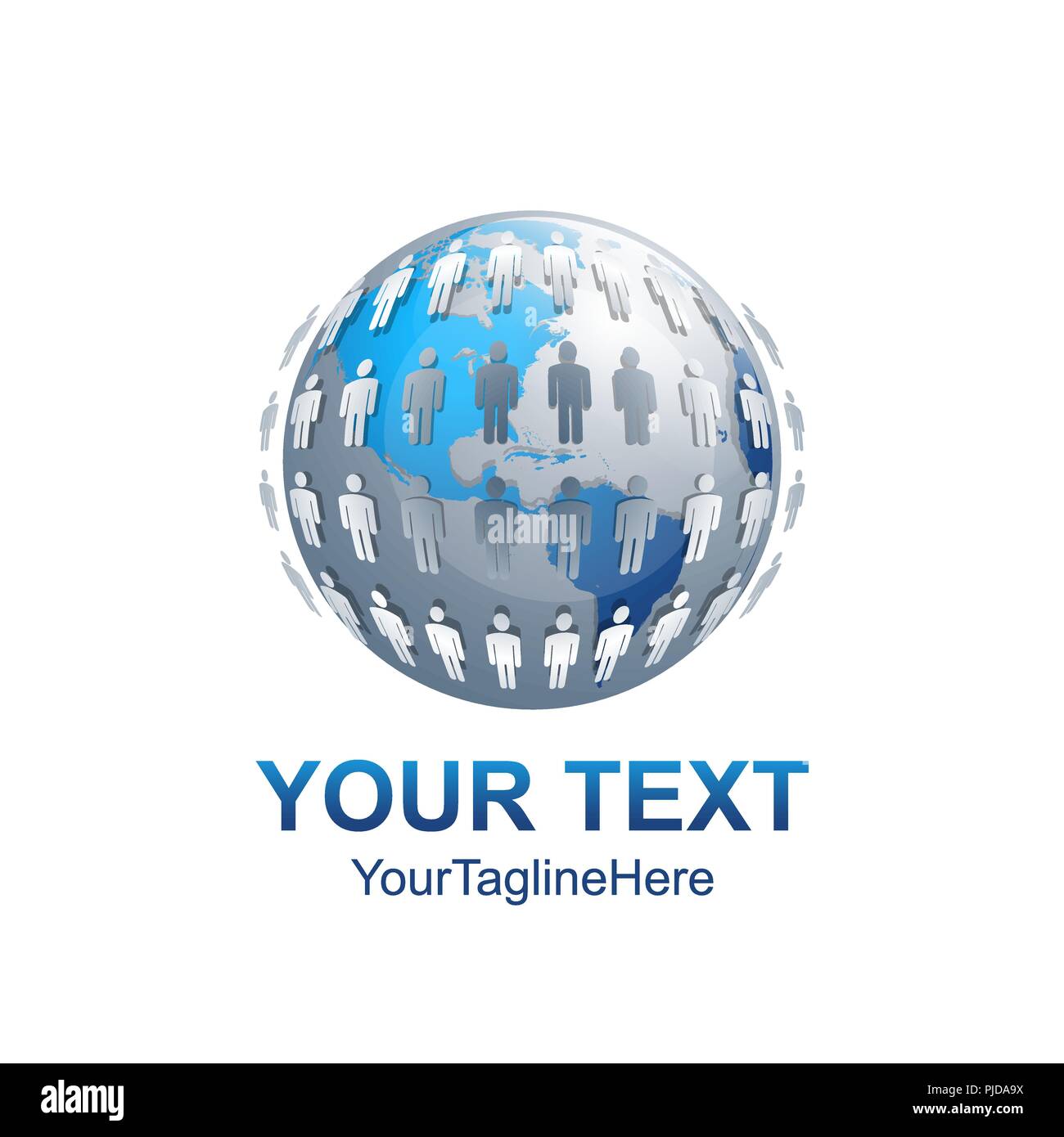 Digital sphere abstract Logo design vector template. Creative business ...