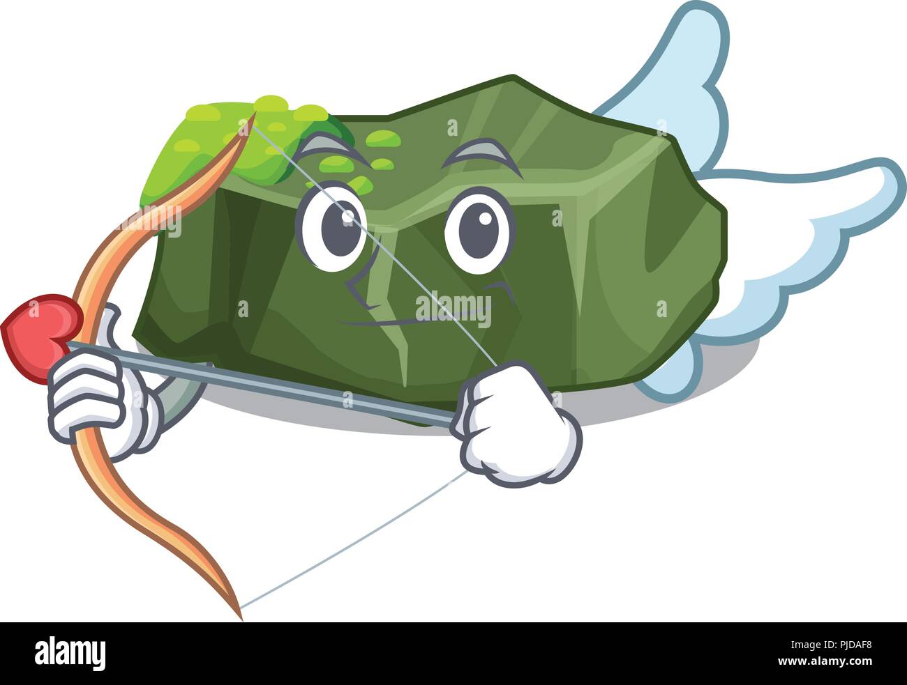 Cupid cartoon green rock sample of high grade Stock Vector Image & Art ...