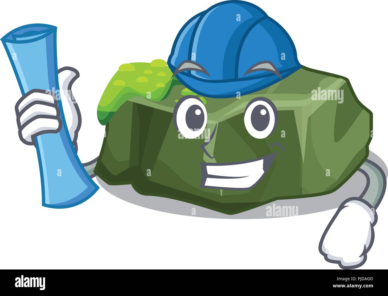 Architect cartoon moss grow on sea rock Stock Vector Image & Art - Alamy